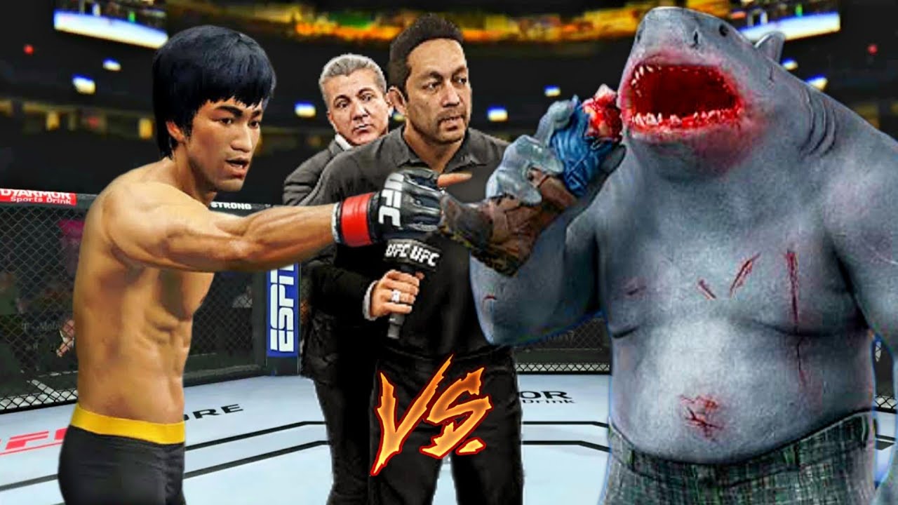 Shark Man vs. Bruce Lee - EA Sports UFC 4 Rematch - YouTube