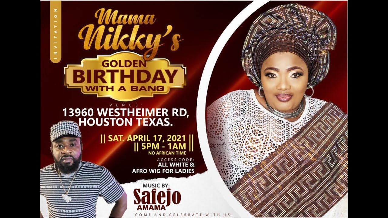 SAFEJO AMAMA @ MAMA NIKKY'S GOLDEN BIRTHDAY - YouTube