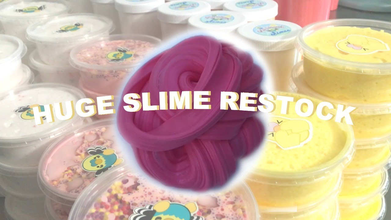 HUGE SLIME RESTOCK 2018 !! - YouTube