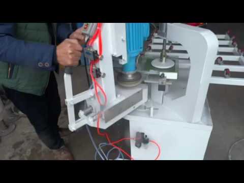 ZY- glass chamfering machine - YouTube