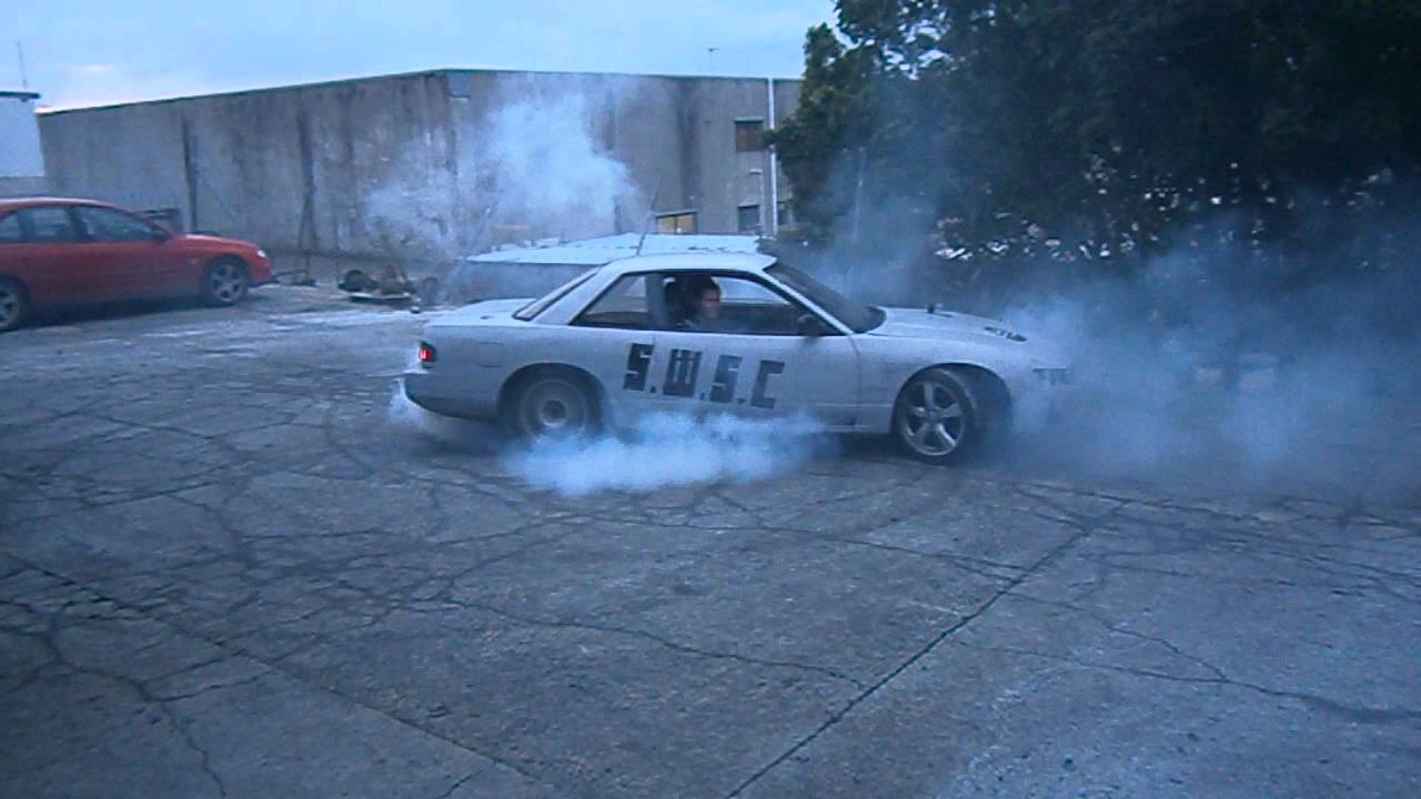 rb s13 and cefiro skid it up. - YouTube