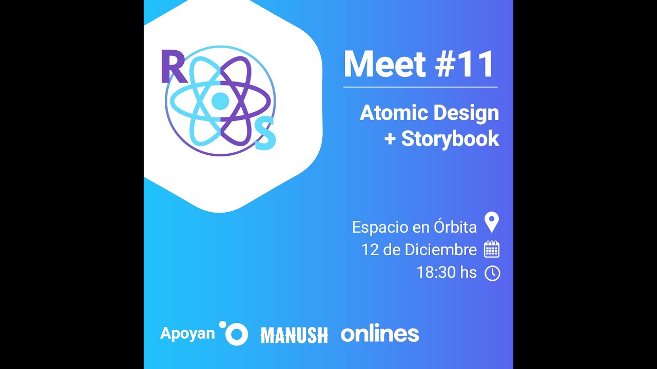 React Rosario Meetup #11 - Atomic Design + Storybook - YouTube