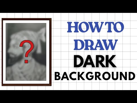 How To Draw Dark Background /Using Graphite pencil / 👍😊 Timelapse Video ...