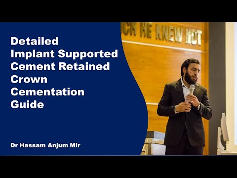 Implant Crown Cementation. Cement Retained. Dr Hassam Anjum Mir - YouTube