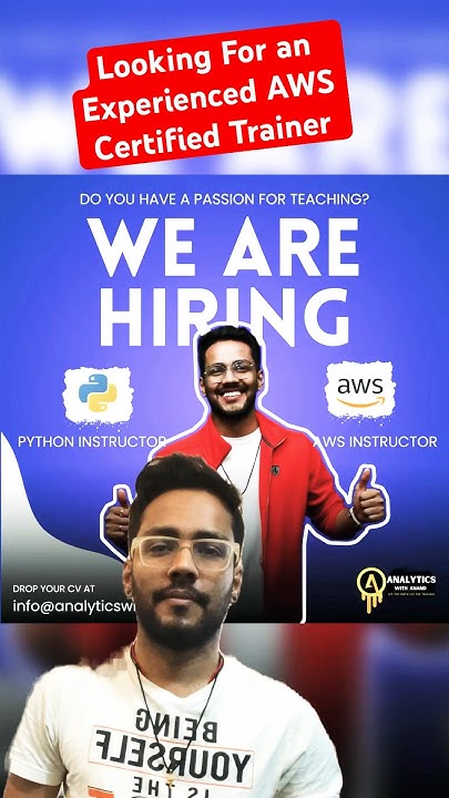 Hiring | Trainer | AWS | Python | #dataanalytics | #dataengineer | # ...