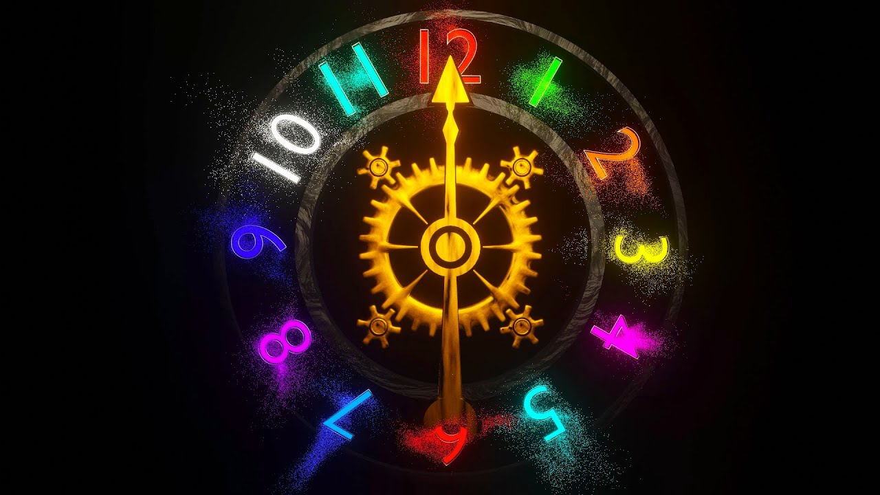 1 Minute Timer | Neon Rainbow | 3D Timer - YouTube