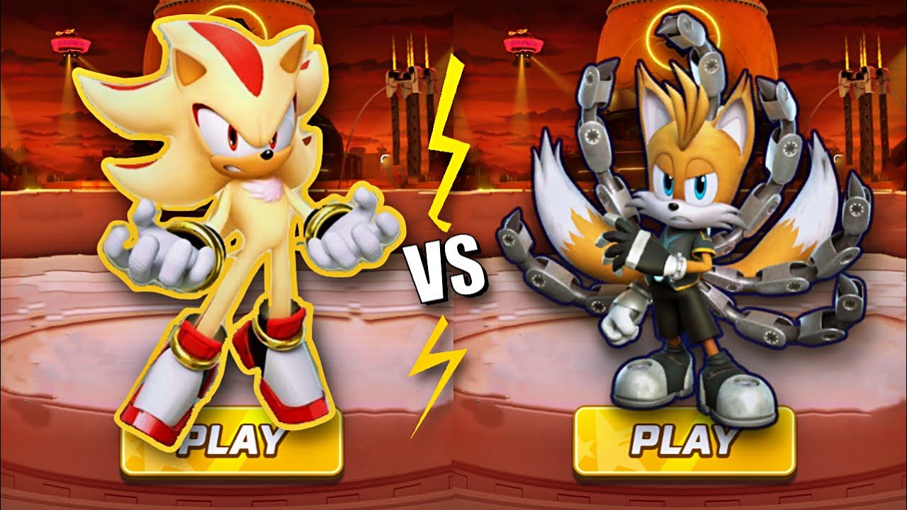 Super Shadow Vs Tails Nine New Character - Sonic Prime New Update ...