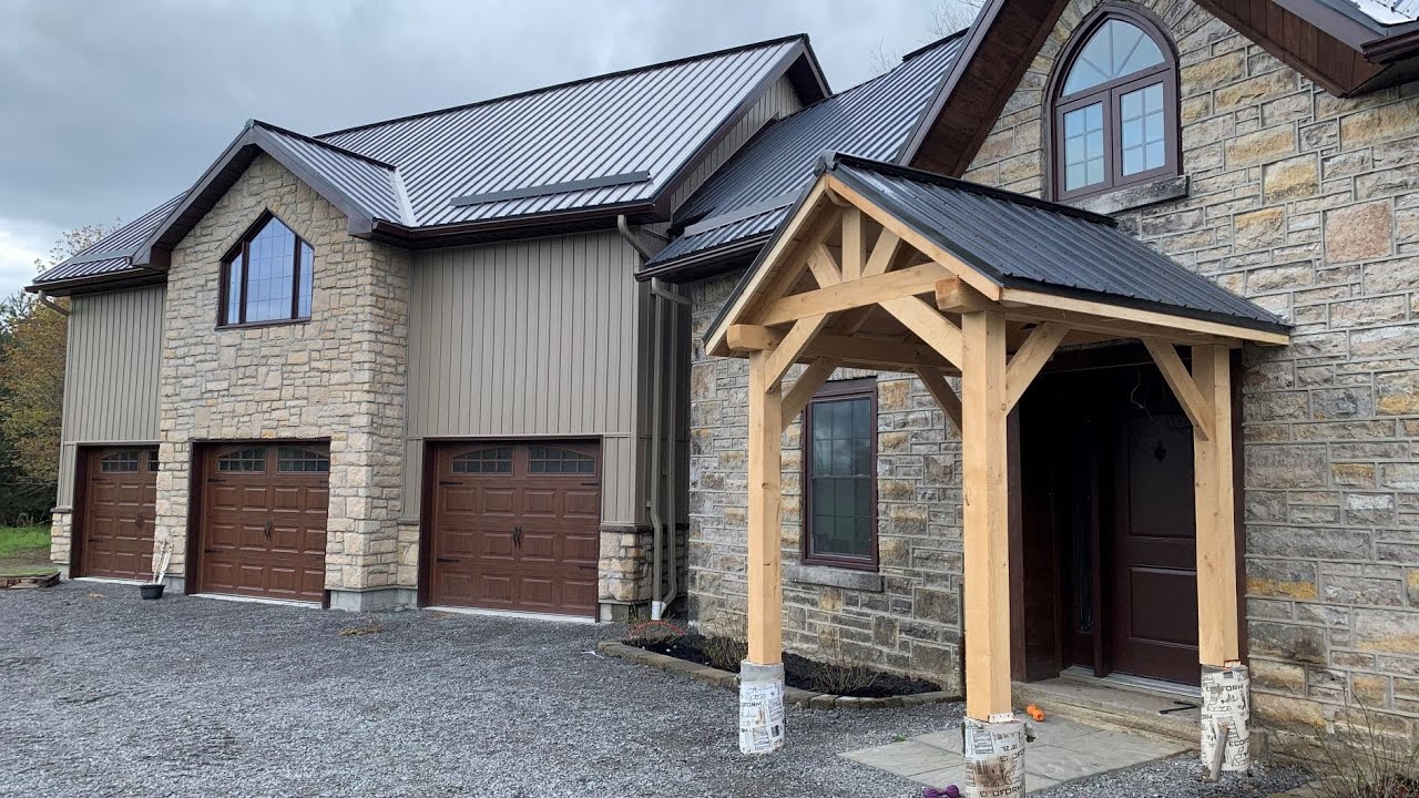 House Addition: Part 11 - Timber Frame Entrance - YouTube