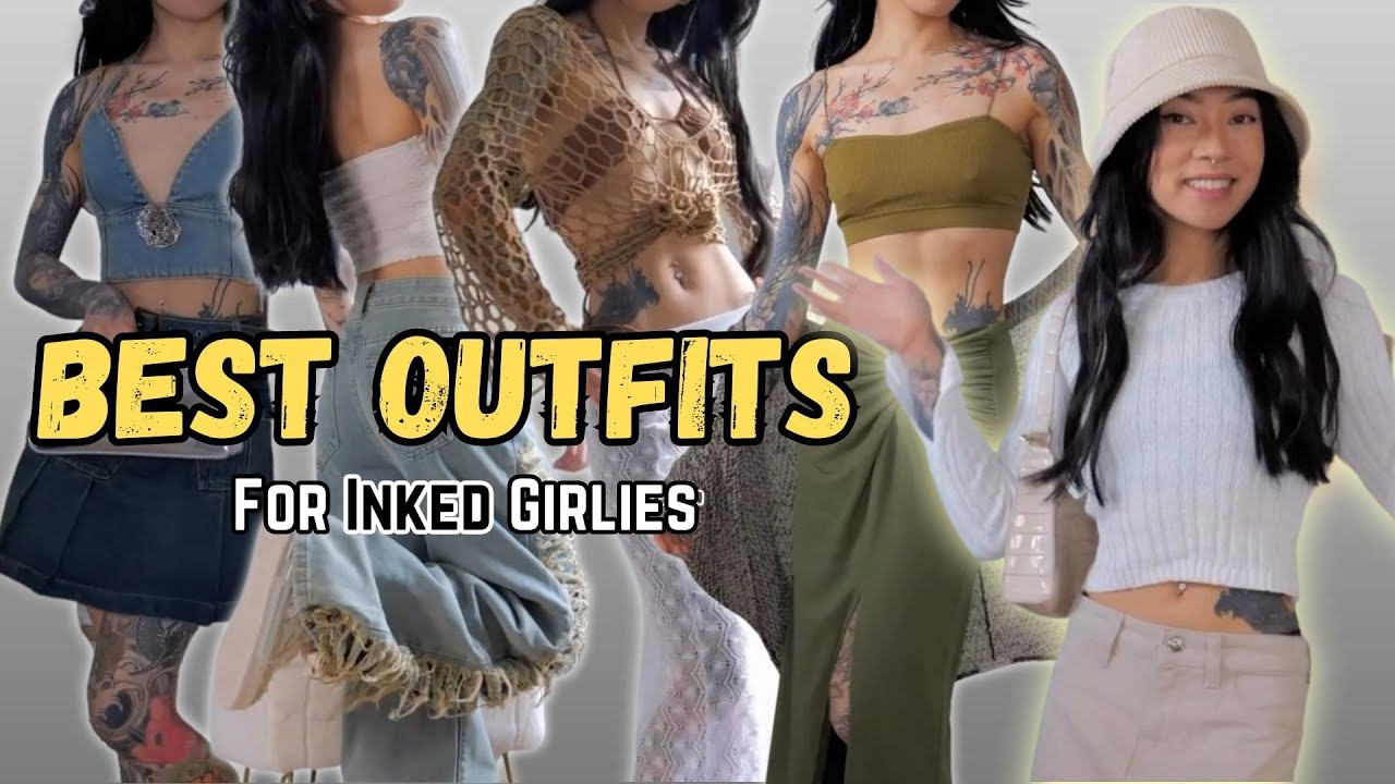 Best Outfits for Inked Girls | Outfit Compilation Part 2 - YouTube