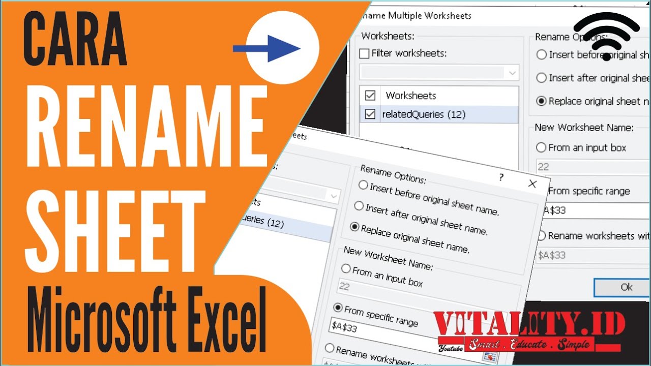 Rename Sheets Dari List Di Microsot Excel YouTube rename-sheets-dari-list-di-microsot-excel-youtube
