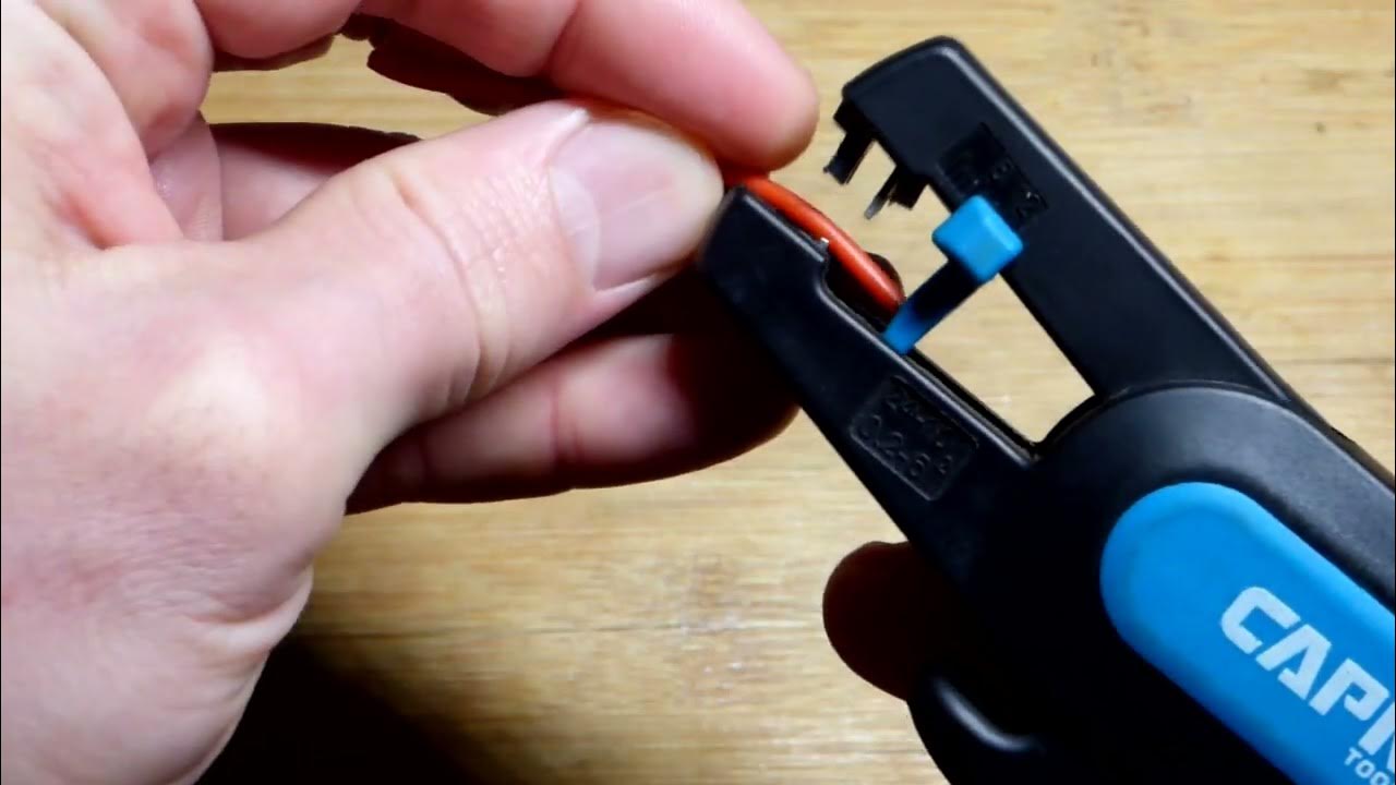 How to use Electronics Wire Cutting and Stripping Tool - YouTube