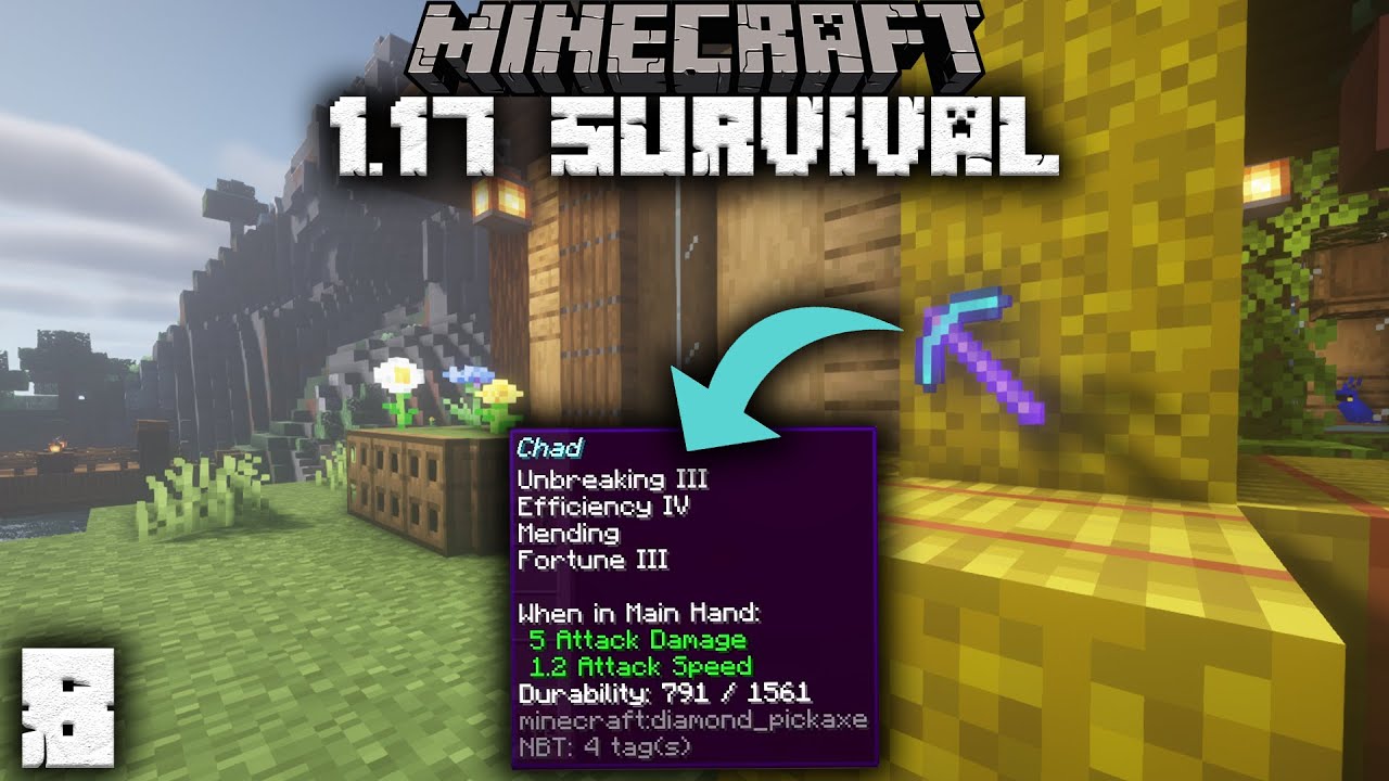 The Hunt for the Perfect Pickaxe | Minecraft 1.17 Survival #8 - YouTube