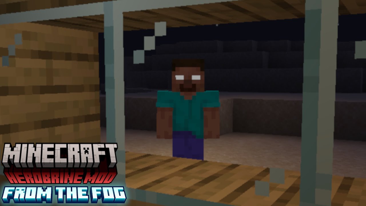 herobrine is in my minecraft server ( from the fog ) - YouTube