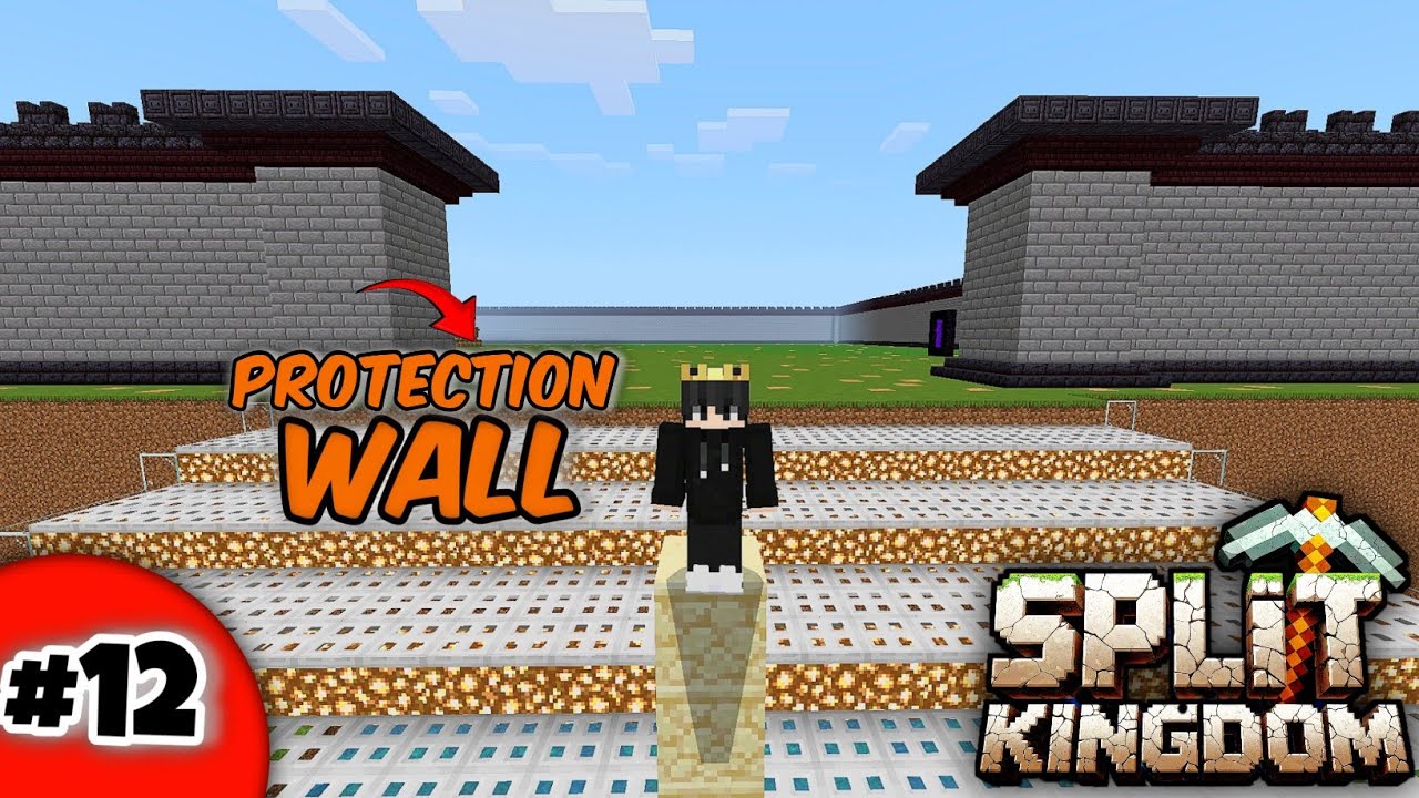 I MADE PROTECTION WALL IN SPLIT KINGDOM|survival series| - YouTube