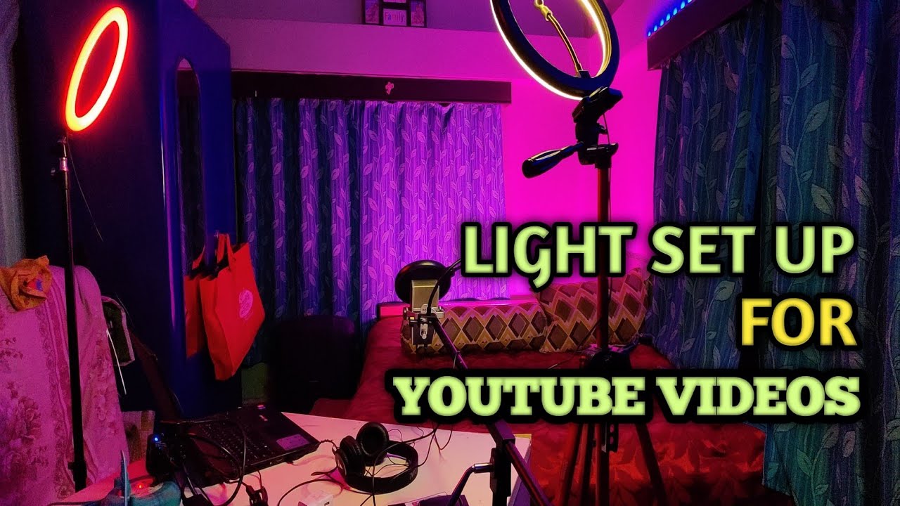 How To Setup Lights For YouTube Videos |#youtube_setup_room|# ...