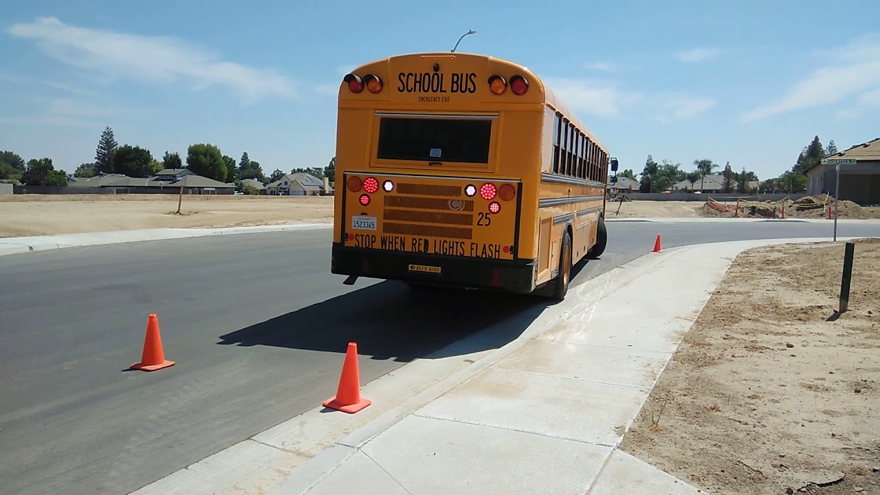 This is how Parallel Parking is done. School Bus Driver Style. - YouTube