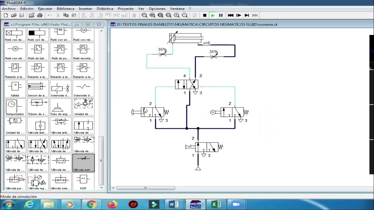 7 VIDEO 1 - SECUENCIA NEUMATICA A+ A- (FluidSim) - YouTube