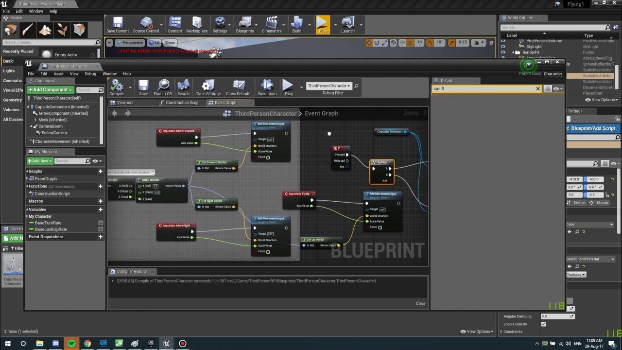 ๊ืUnreal Engine 4 - Flying Blueprints - YouTube