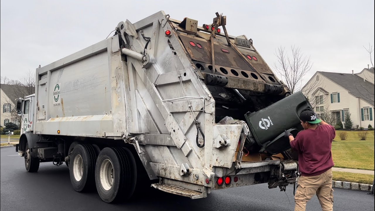 Envirogreen Mack MR Heil Powertrak rear loader garbage truck + bonus ...