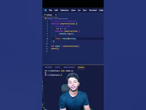 Most asked JavaScript interview question | Closures in JS in just 1 minute - YouTube