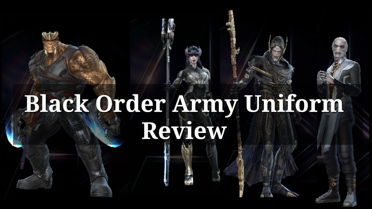 BLACK order Army Uniform Review - YouTube