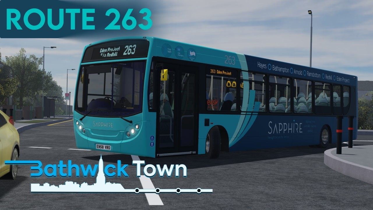 Bathwick Town | Route 263 | Enviro300 - YouTube