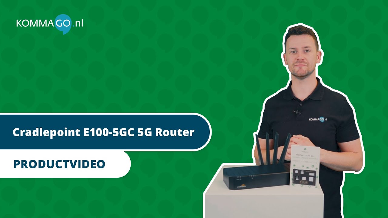 Altijd Verbonden met de Cradlepoint E100-5GC 5G Router | Productvideo ...