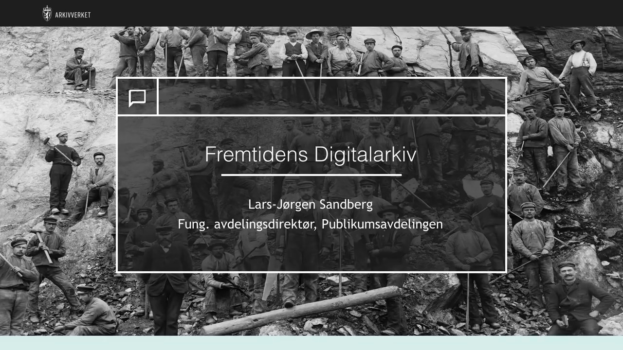 Digitalarkivet. Hva er det i dag og hva skal det bli? - YouTube