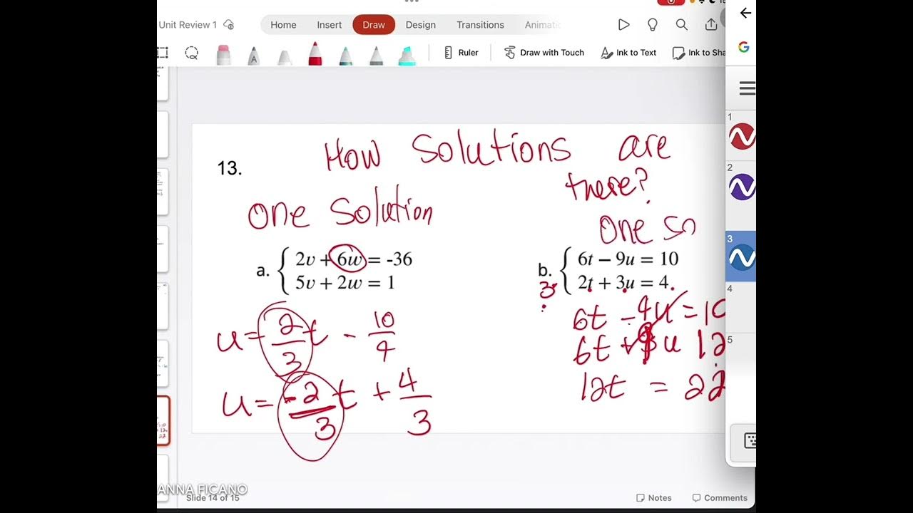 Algebra 1 Unit 2 Mid Unit Review 12-14 - YouTube