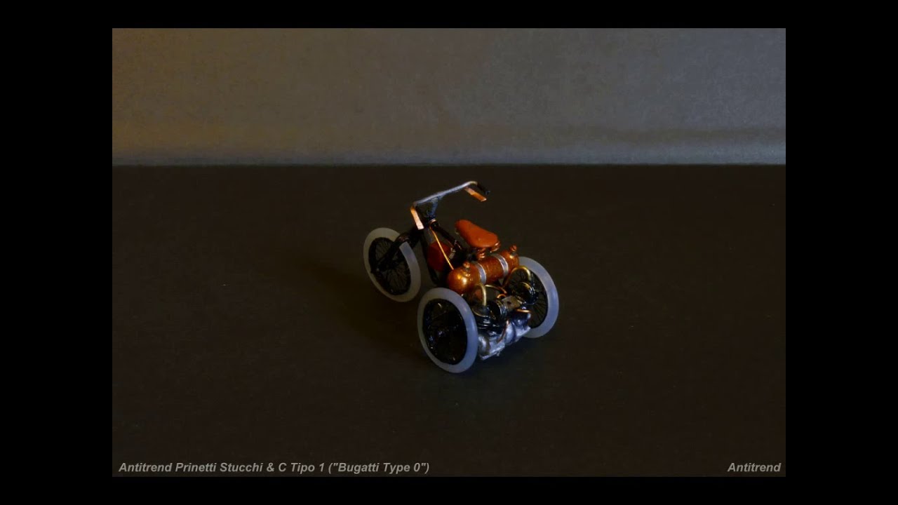 Prinetti Stucchi & C Triciclo Bugatti type 0 - YouTube
