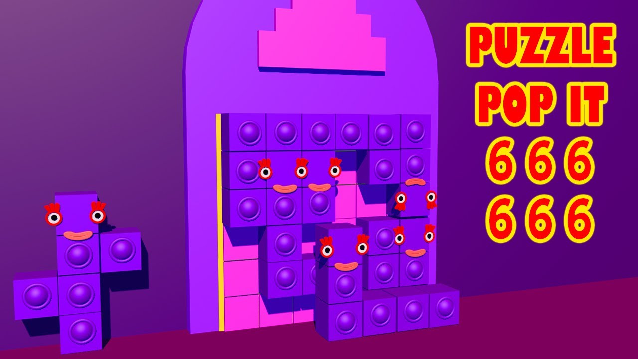 Numberblocks Puzzle 666 666 Tetris Animation Pop it Style Fan Made ...