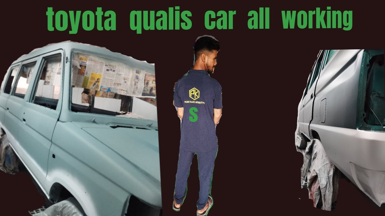 toyota qualis car🚗 works | tinkering painting and mekanik work | qualis ...