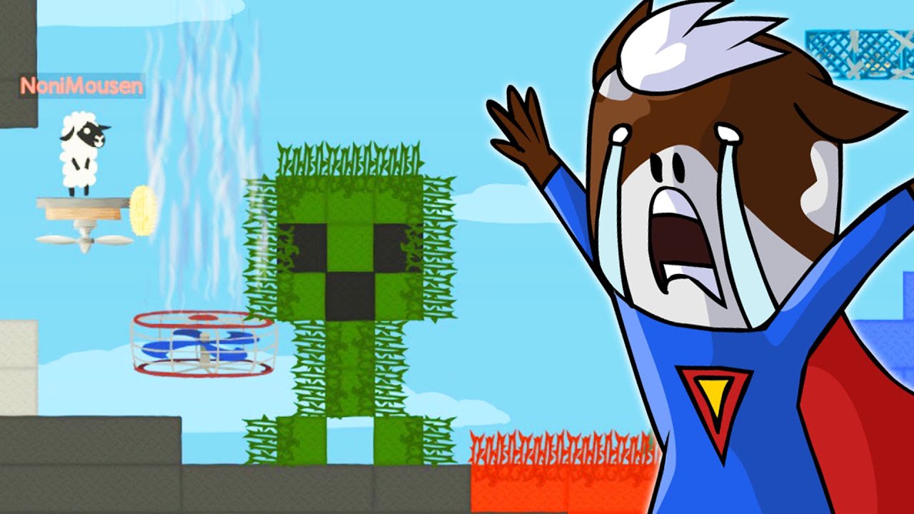 ESCAPA DEL CREEPER TROLL DE MINECRAFT 😱 | ULTIMATE CHICKEN HORSE con ...