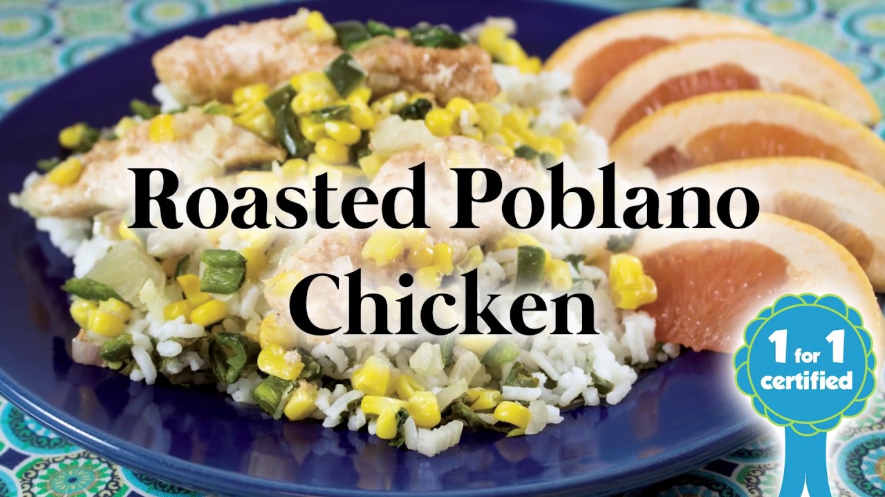 Roasted Poblano Chicken 1-Minute Recipe Video | ONIE Project - YouTube