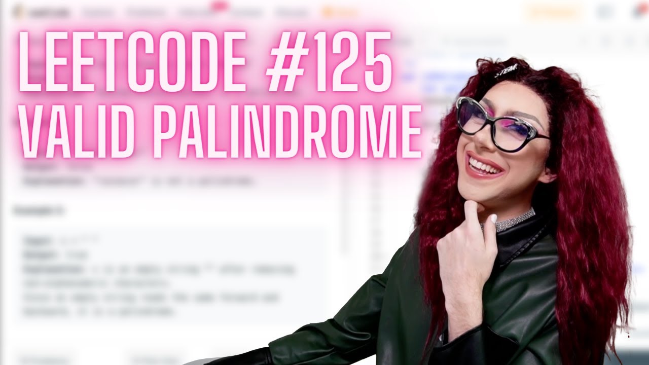 Leetcode 125 Valid Palindromes Youtube 5840