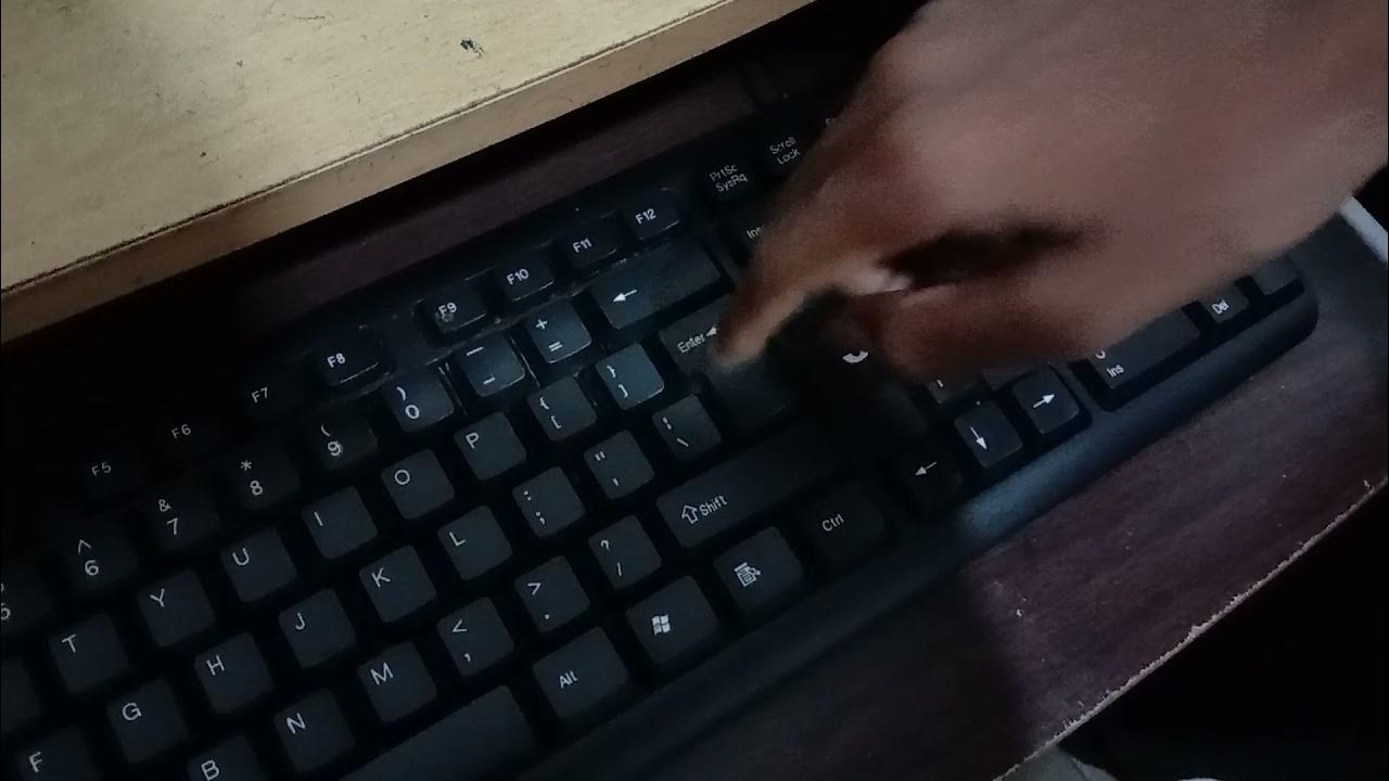 HOW TO PRESS ENTER KEY IN OFFICIAL KEYBOARD - YouTube