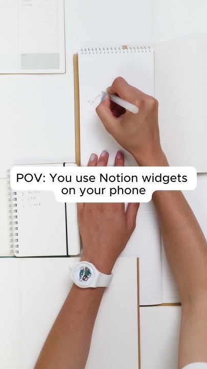 POV: You use Notion widgets on your phone #notionwidget #notiontips #notionapp - YouTube