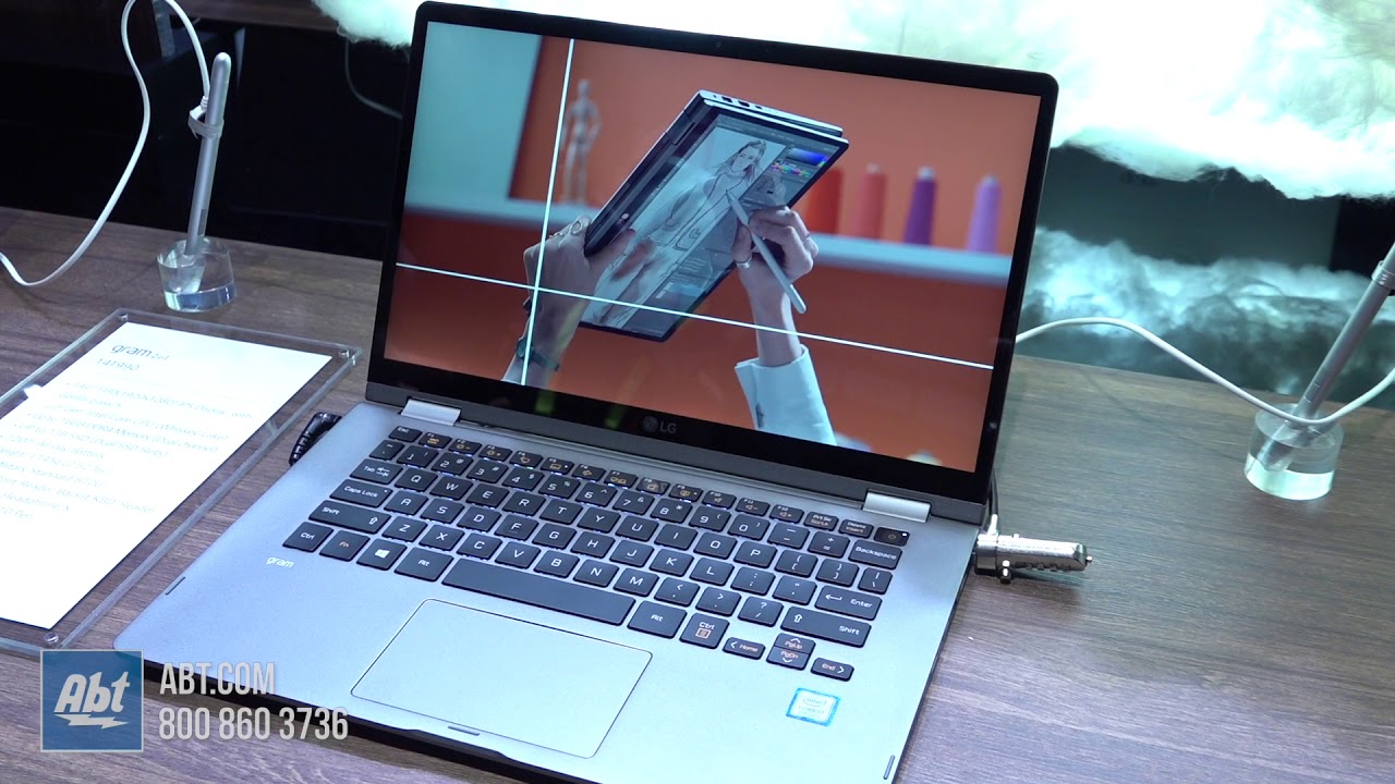 CES 2019 - LG 14T990 2 in 1 Gram Laptop - YouTube