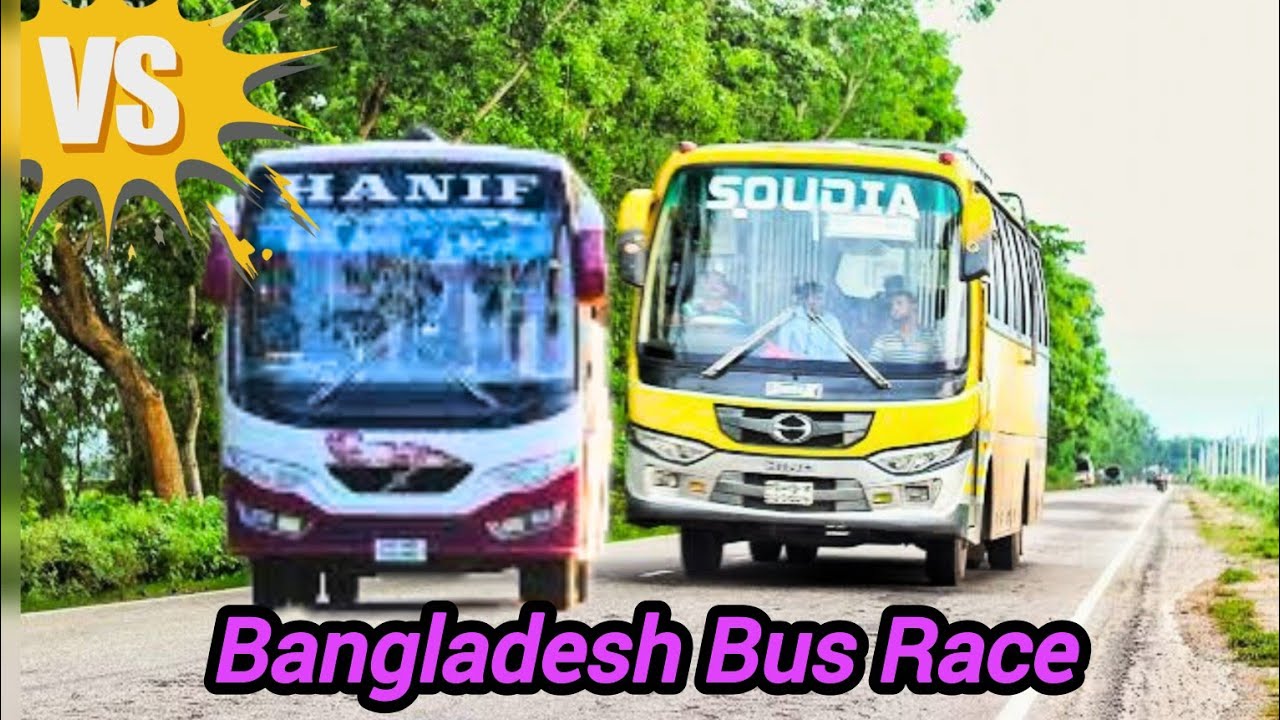Bangladesh Bus Race | Highway Speed Battle | Perfect Bus Race - YouTube