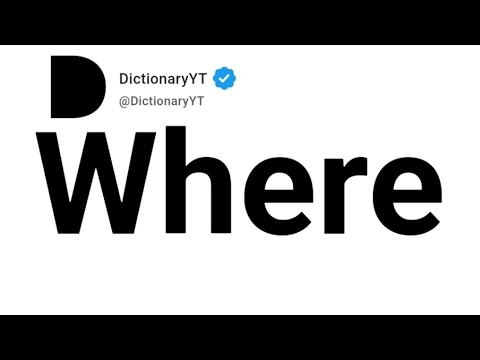 Where Meaning In Telugu - YouTube