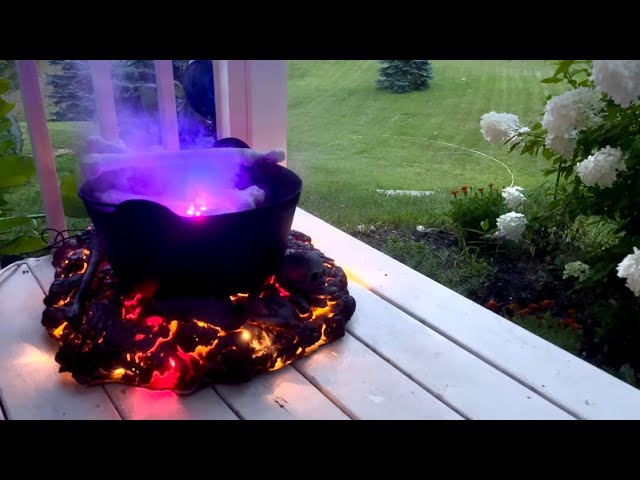 Flaming Cauldron Halloween