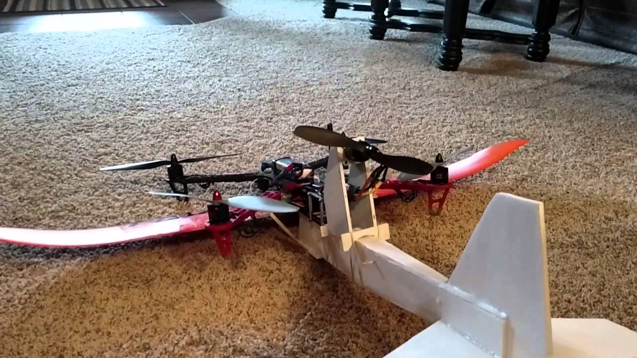 Hybrid drone with pusher prop - YouTube