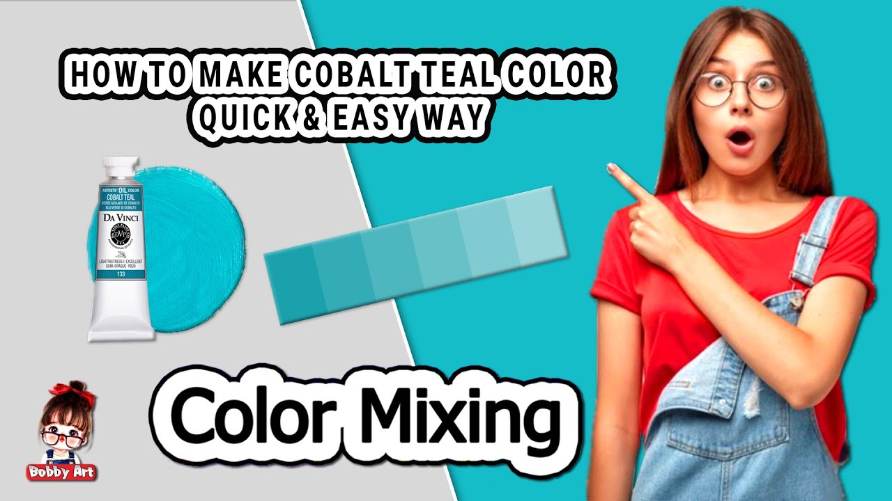 Cobalt Teal | How to Make Cobalt Teal Colour | Color Mixing - Acrylic ...