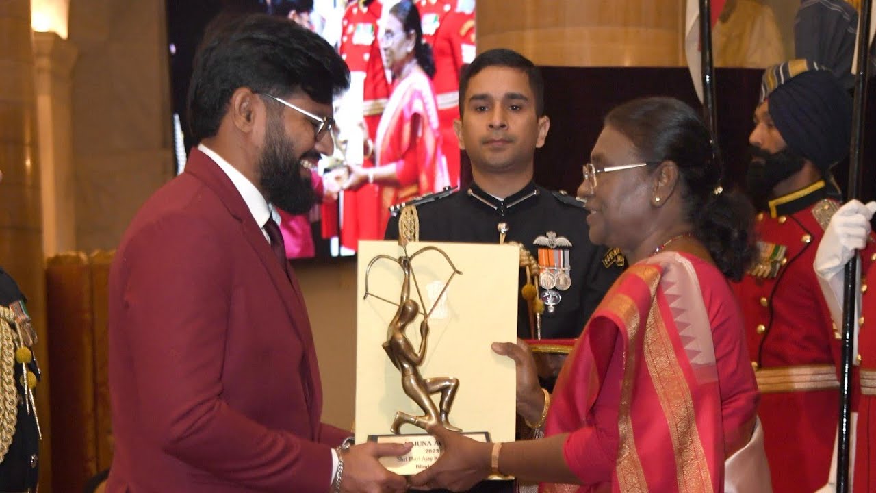 Illuri Ajay Kumar Reddy Arjuna Award 2023 - YouTube
