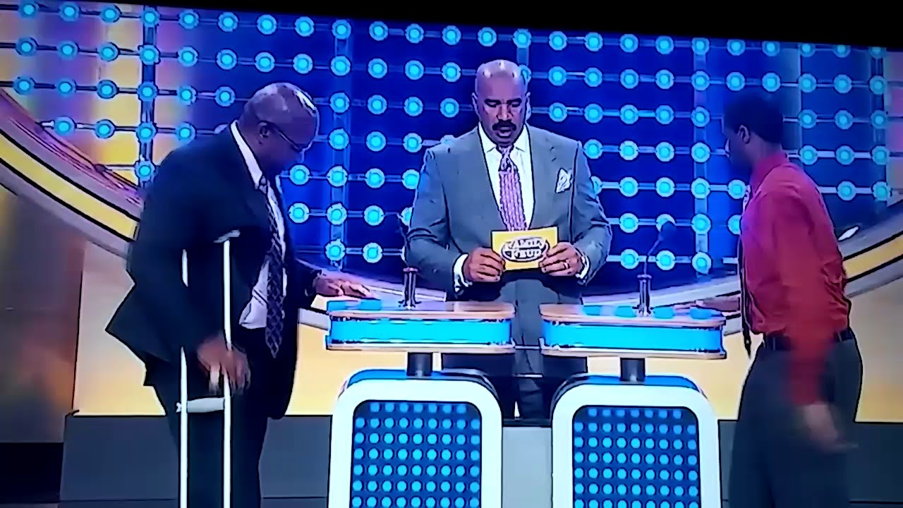 Steve Harvey acts like a contestant on Family Feud - YouTube