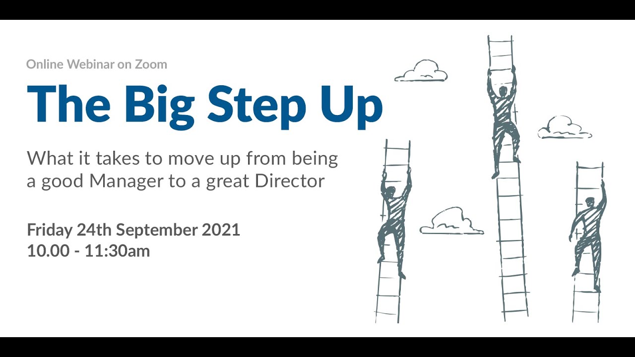Step up Manager to Director - YouTube