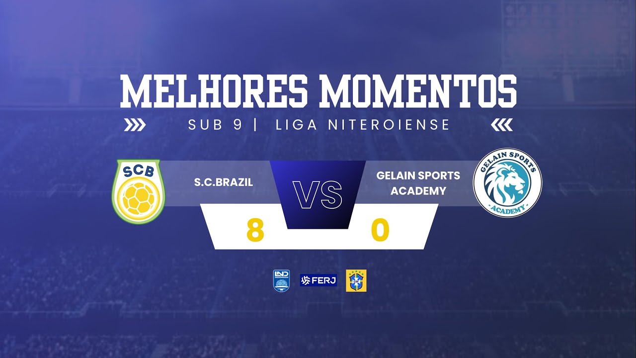 Melhores Momentos S.C.Brazil 8 x 0 Gelain Liga Niteroiense sub 9 2025 ...