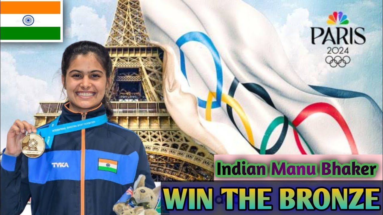 Indian Shooter Manu Bhaker Win the bronze🥉25m pistol at the Shooting in ...