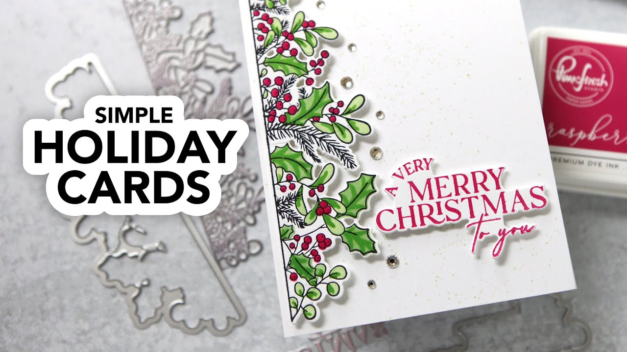 Layered stencils make quick work of adding color to your Christmas ...