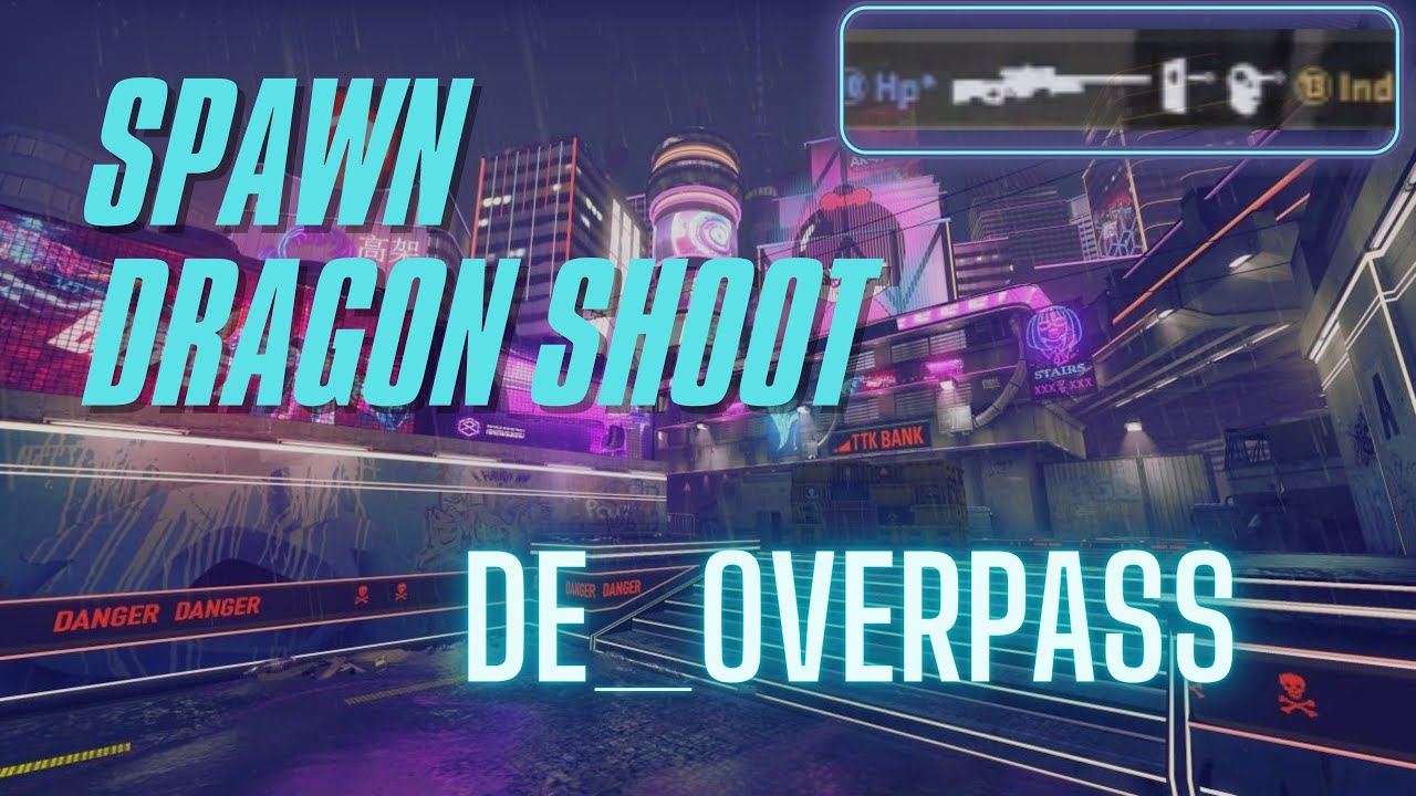 CS GO - SHOOT BASE CT OVERPASS (Tiro del Dragón) - YouTube